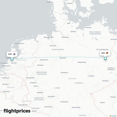 Amsterdam (AMS) to Berlin (BER) flight prices | flightprices.com