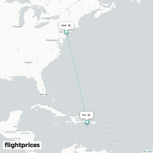 Newark (EWR) to Punta Cana (PUJ) flight prices | flightprices.com