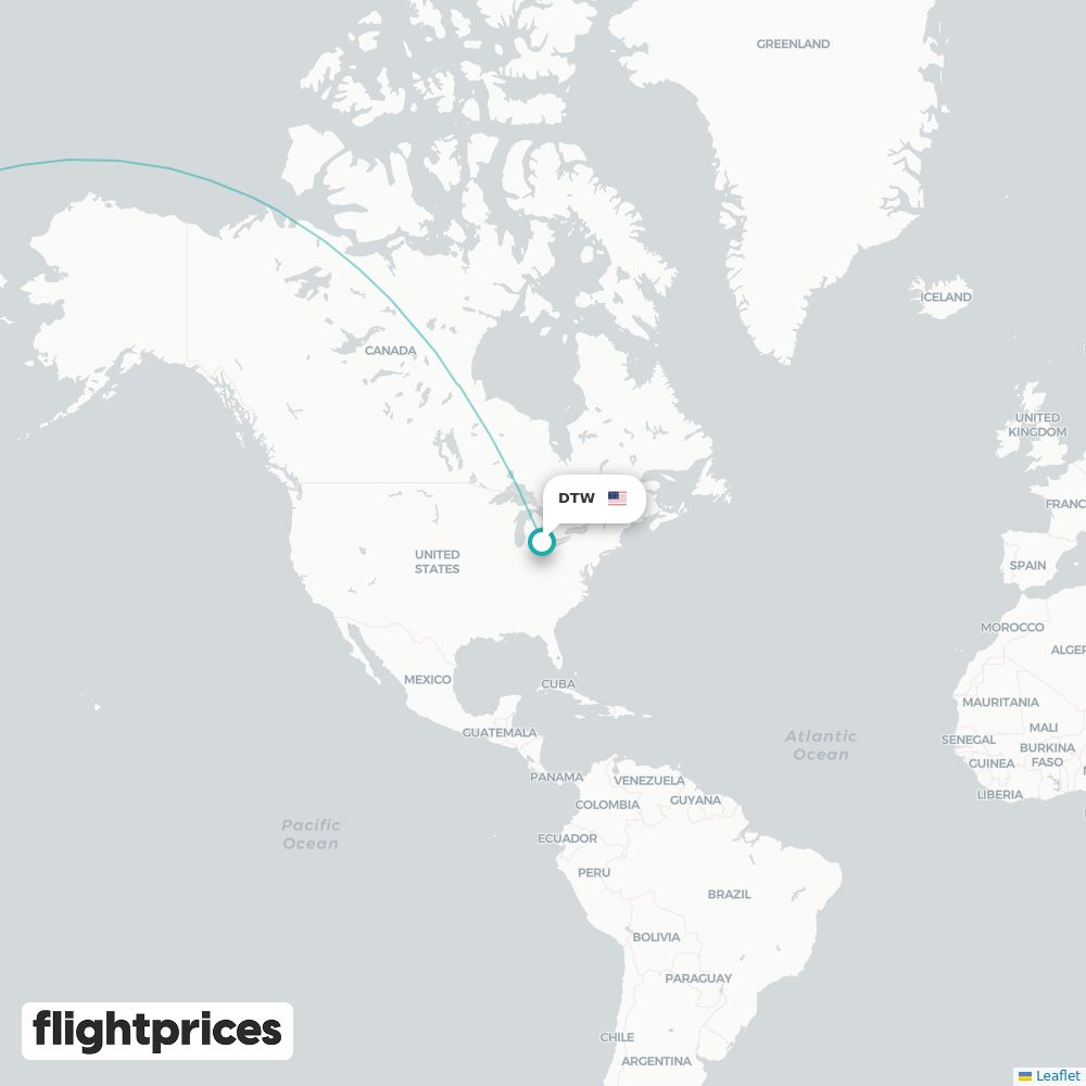 Detroit (DTW) to Incheon (ICN) flight prices | flightprices.com